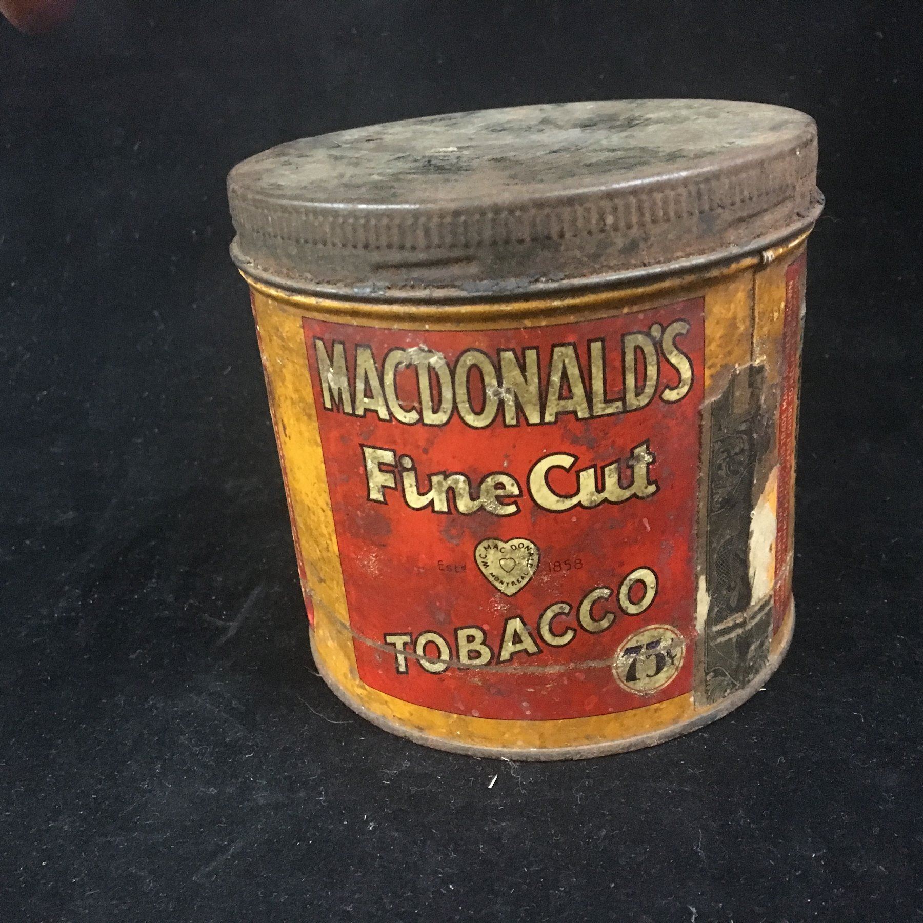 MACDONALDS FINE CUT TOBACCO TIN VINTAGE Schmalz Auctions macdonalds-fine-cut-tobacco-tin-vintage-schmalz-auctions