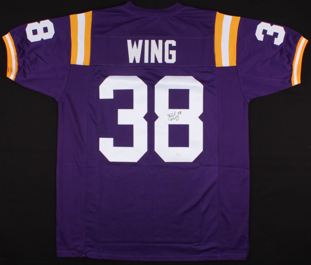 Brad Wing Signed LSU Tigers Jersey (JSA COA)