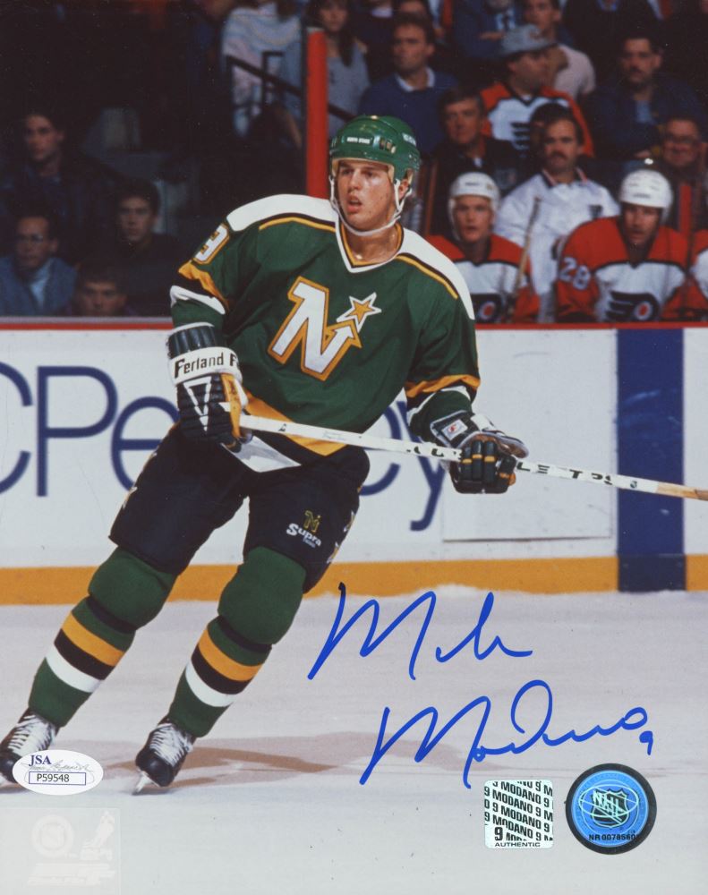 Mike Modano Signed Minnesota North Stars 8x10 Photo (JSA COA Modano ...