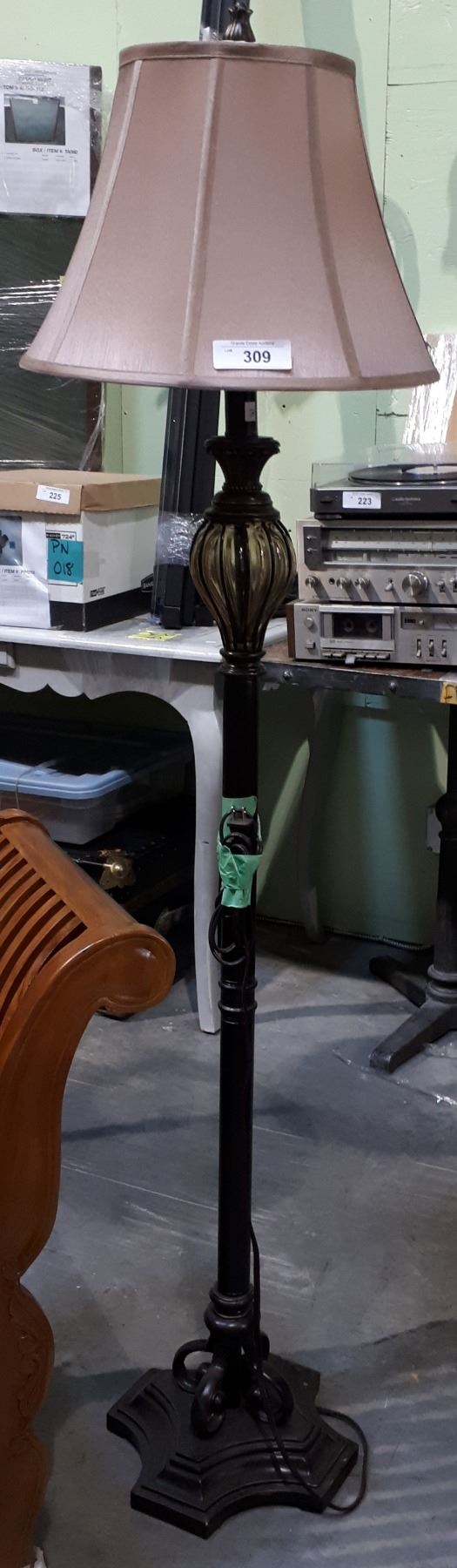 TRI-LIGHT FLOOR LAMP - MOVIE PROP
