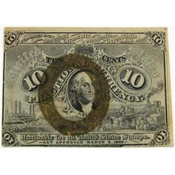 1863 TEN CENT FRACTION NOTE