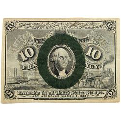 1863 TEN CENT FRACTIONAL NOTE