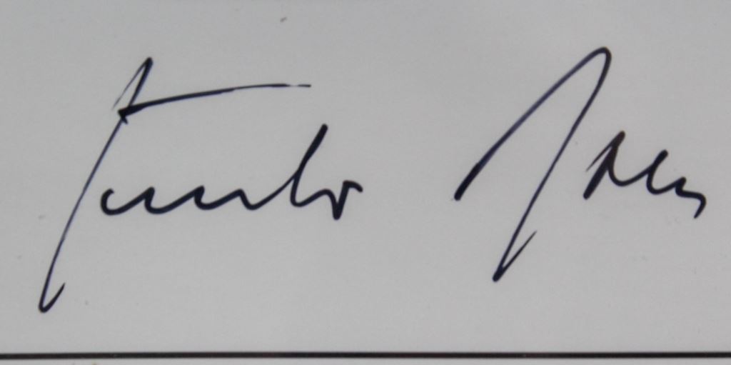 WWII Nazi Luftwaffe Ace Gunther Rall Signed Print