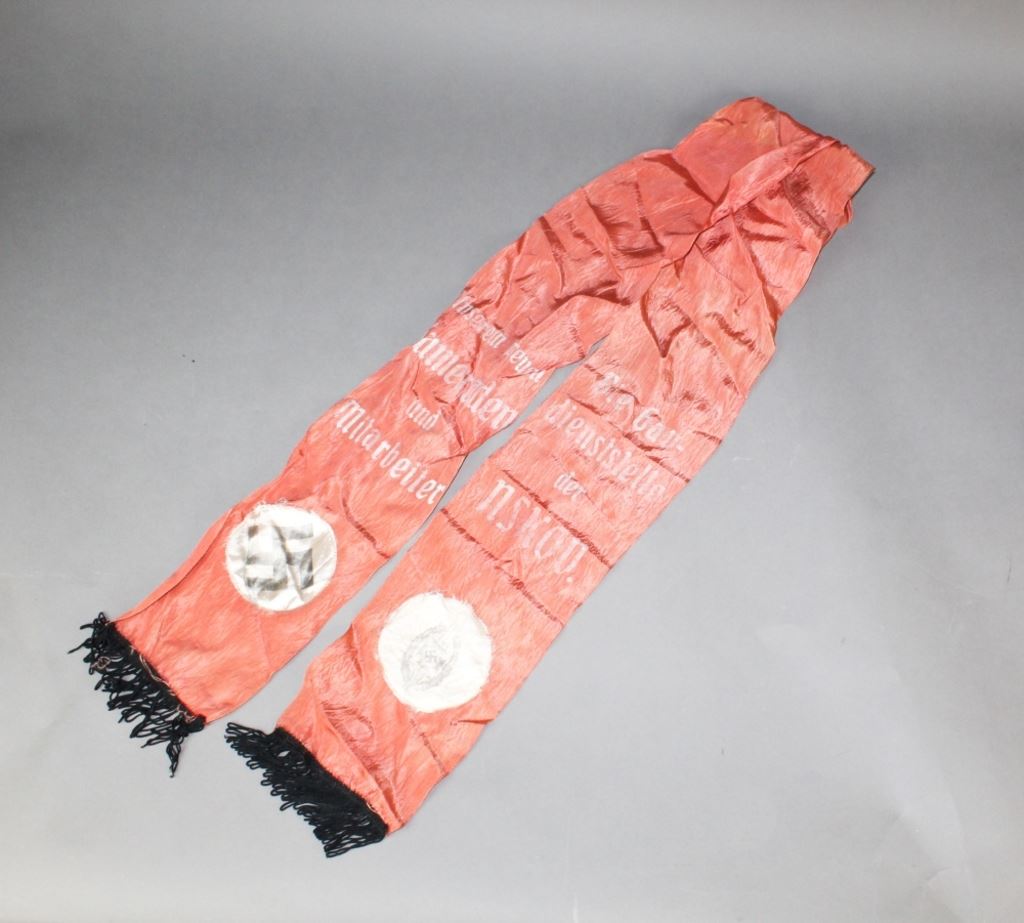 WWII Nazi NSKOV Funeral Sash