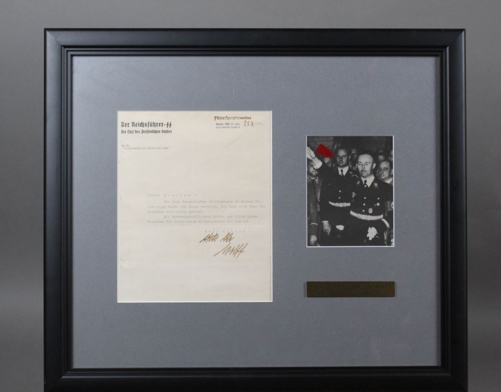 WWII Nazi SS Karl Wolff Signed Document