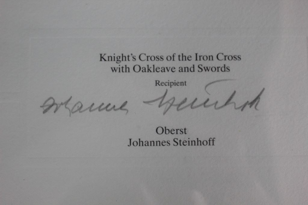 1988 Signed Print of Johannes Steinhoff