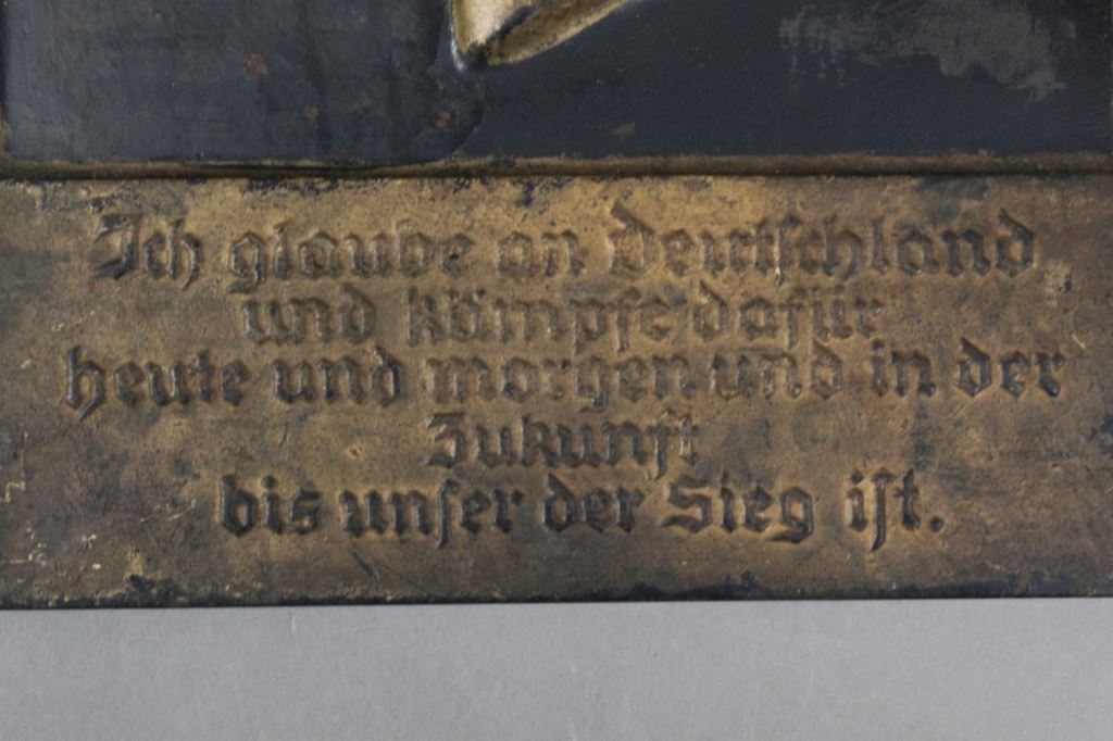 WWII Nazi Cast Iron Hitler Wall Plaque