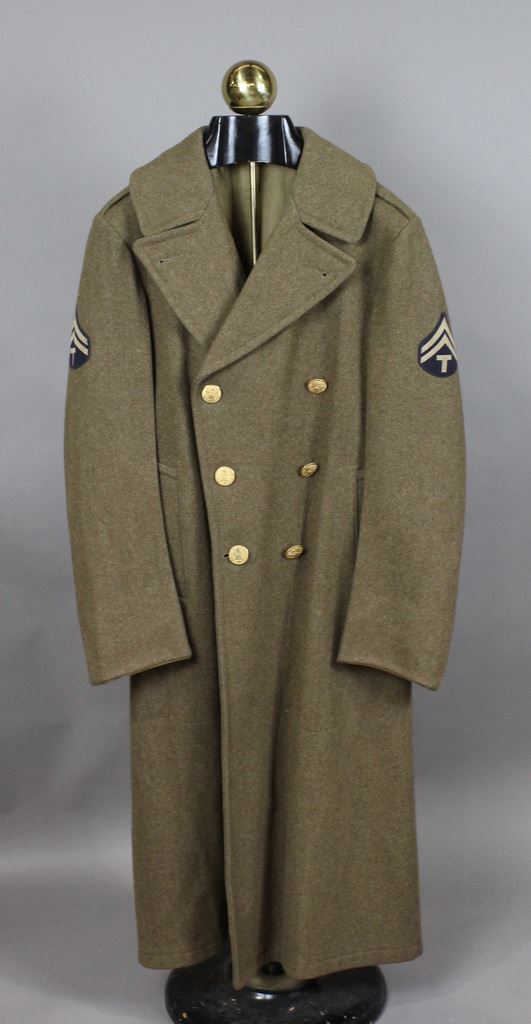 WWII US Army Overcoat w/ Tech Stripes