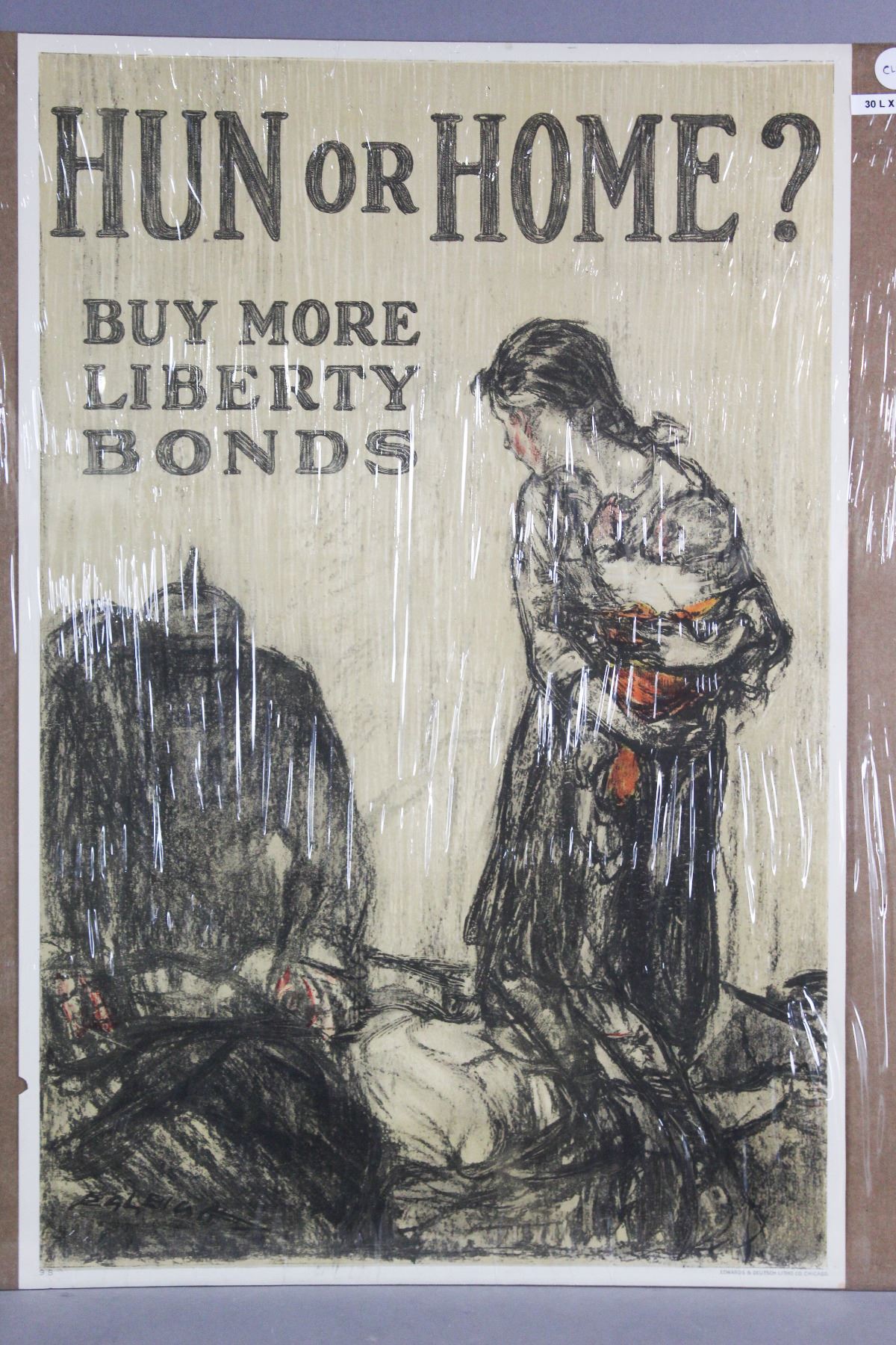 WWI "Hun or Home?" Poster