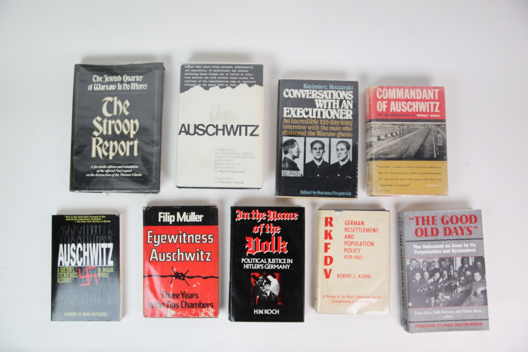 WWII Nazi Holocaust Books (9)