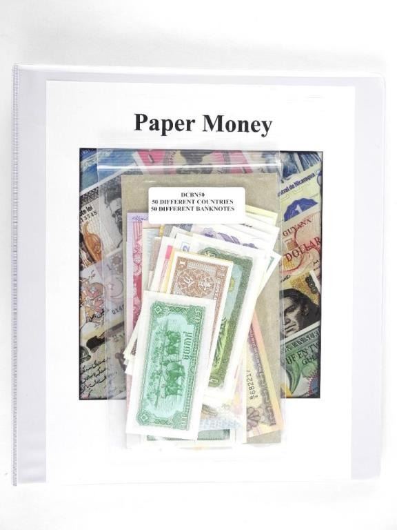 World Paper Money Collection - 50 Notes 50 Countri | Barnebys