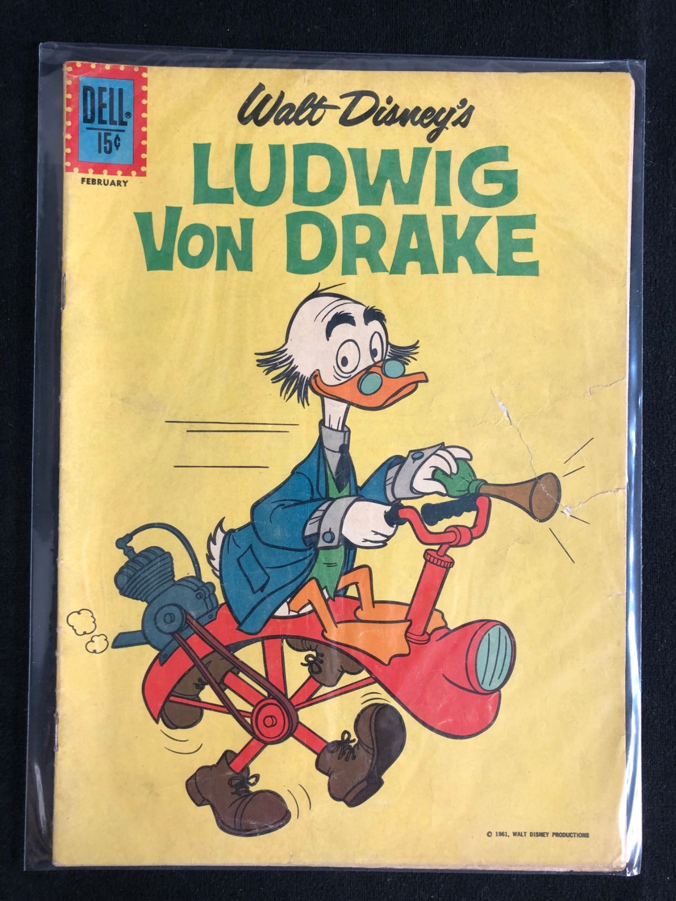 Walt Disney's Ludwig Von Drake #2 - Wacky Scooter Invention - 1962
