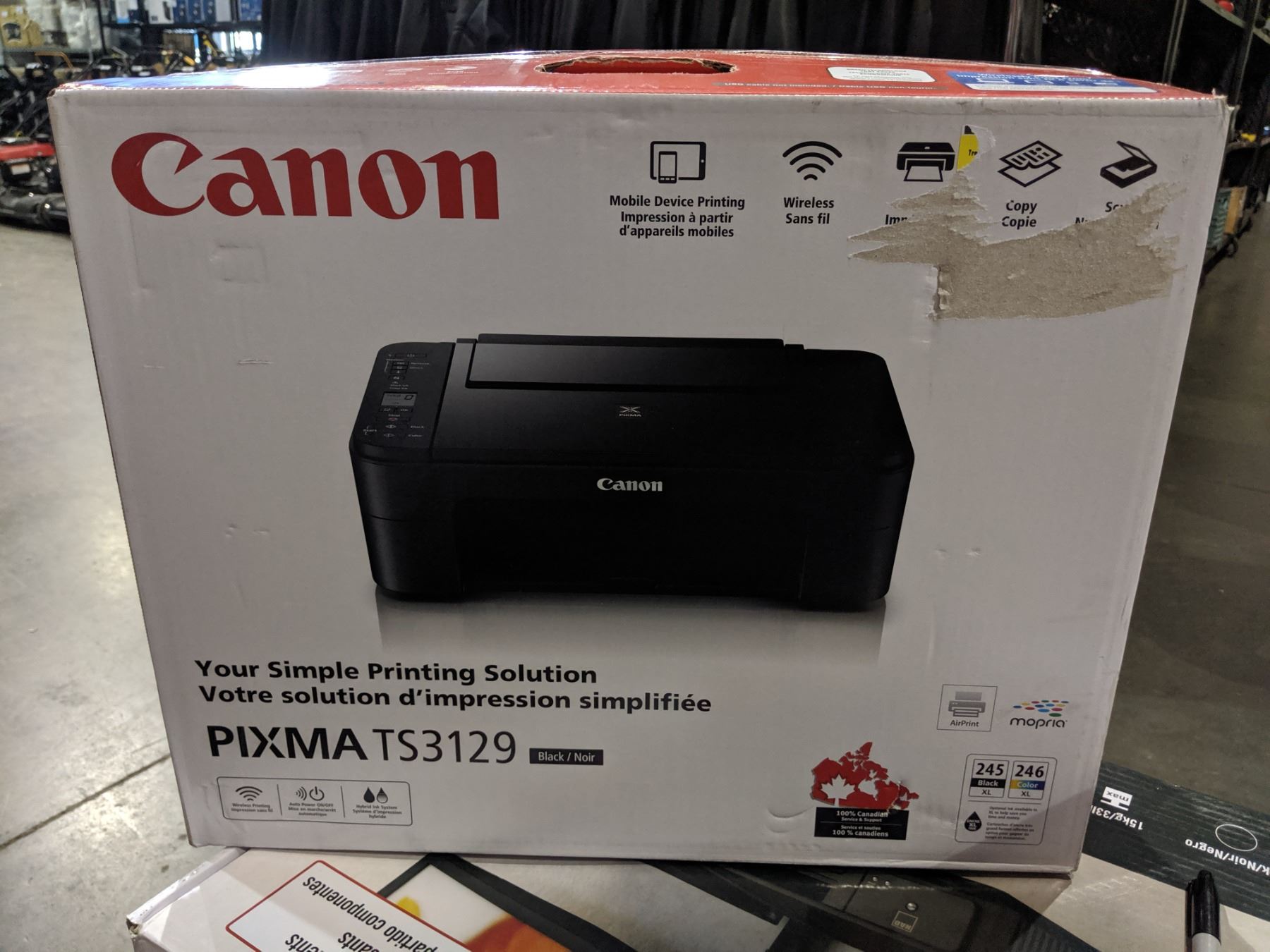 CANON PIXMA TS3129 ALL IN ONE WIRELESS PRINTER Able Auctions canon-pixma-ts3129-all-in-one-wireless-printer-able-auctions