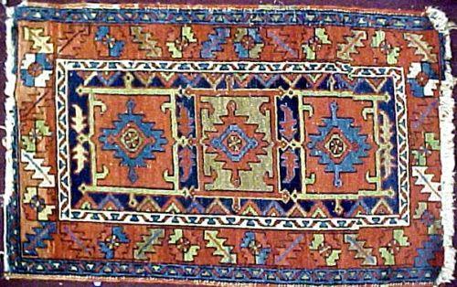 Hand tied Oriental rug; cloth tag on back Avakian