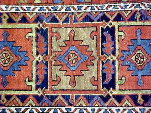 Hand tied Oriental rug; cloth tag on back Avakian