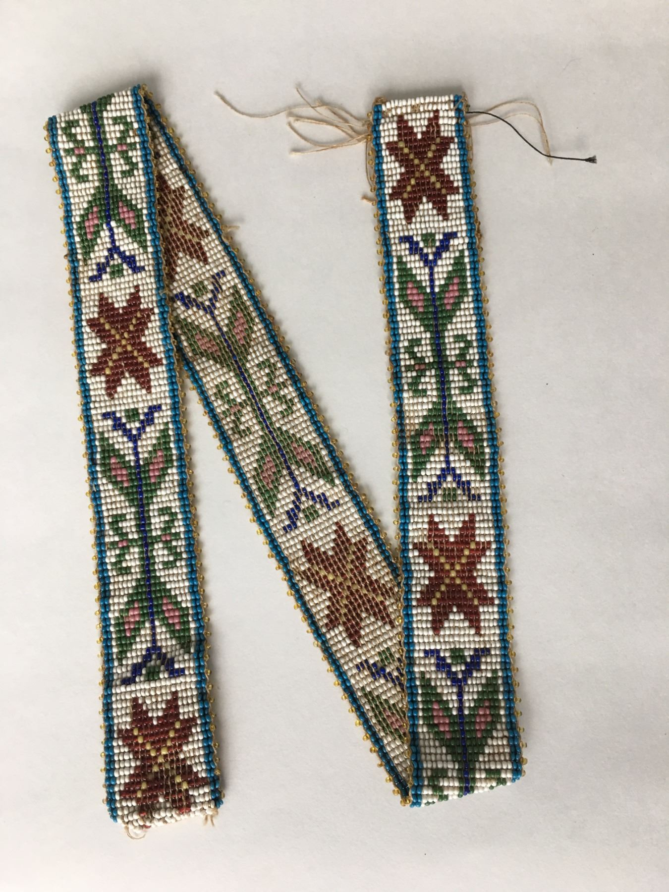 Native American Beaded Blanket Strip