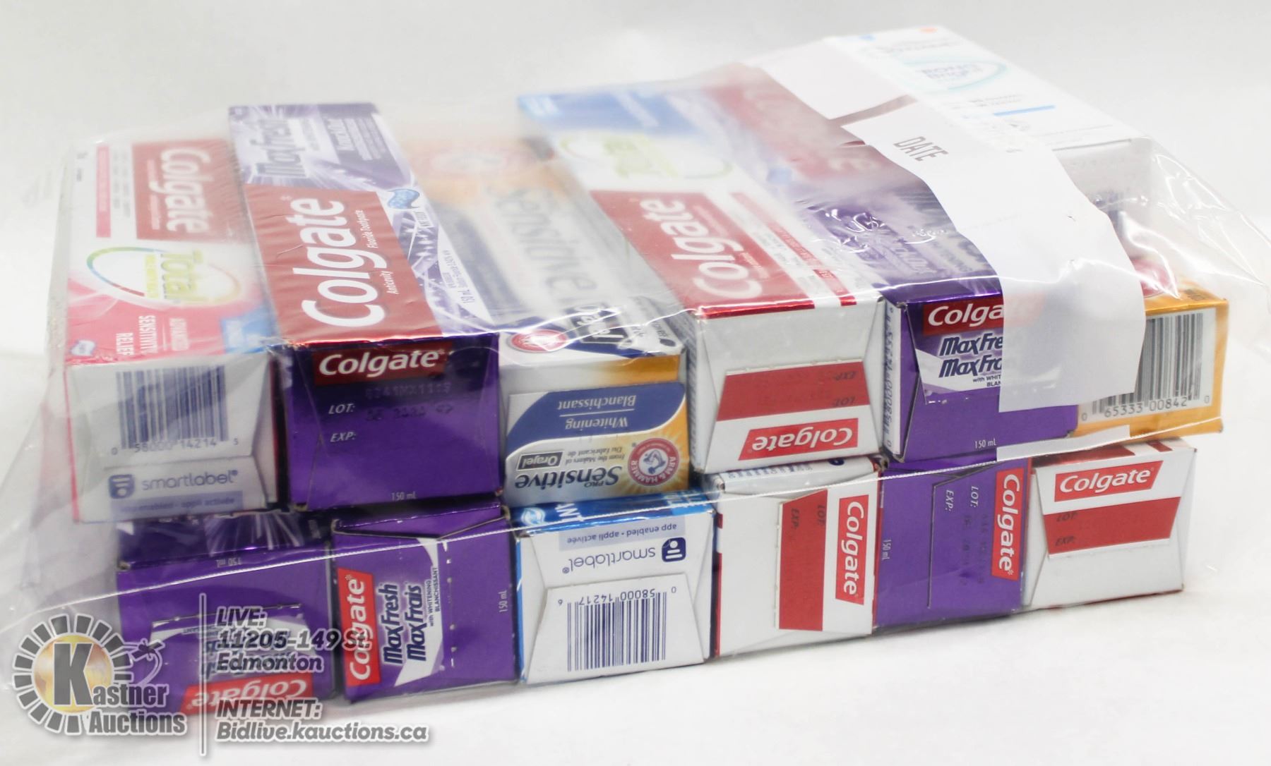 LARGE BAG OF ASSORTED TOOTHPASTE