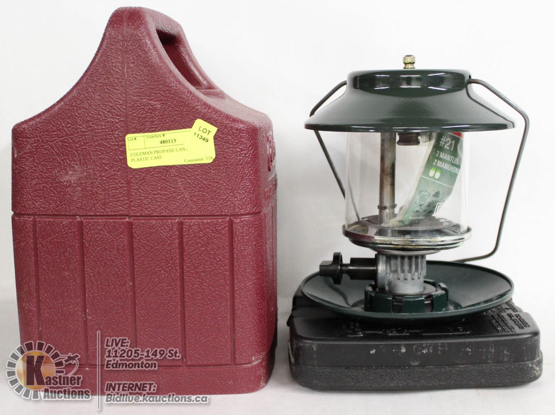 COLEMAN PROPANE LANTERN IN PLASTIC CASE