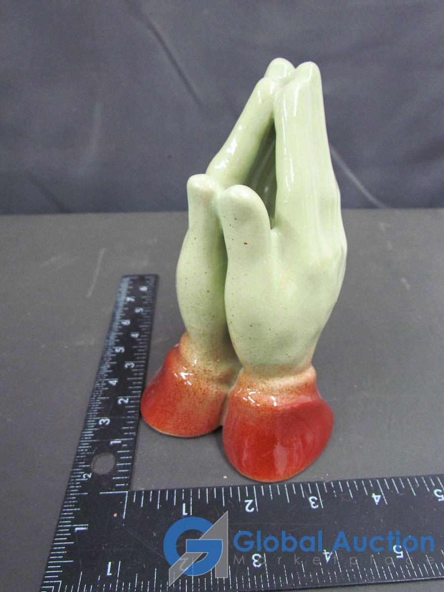 Vintage Medalta Praying Hands, Windmill Pitcher and King Edward Hotel ...