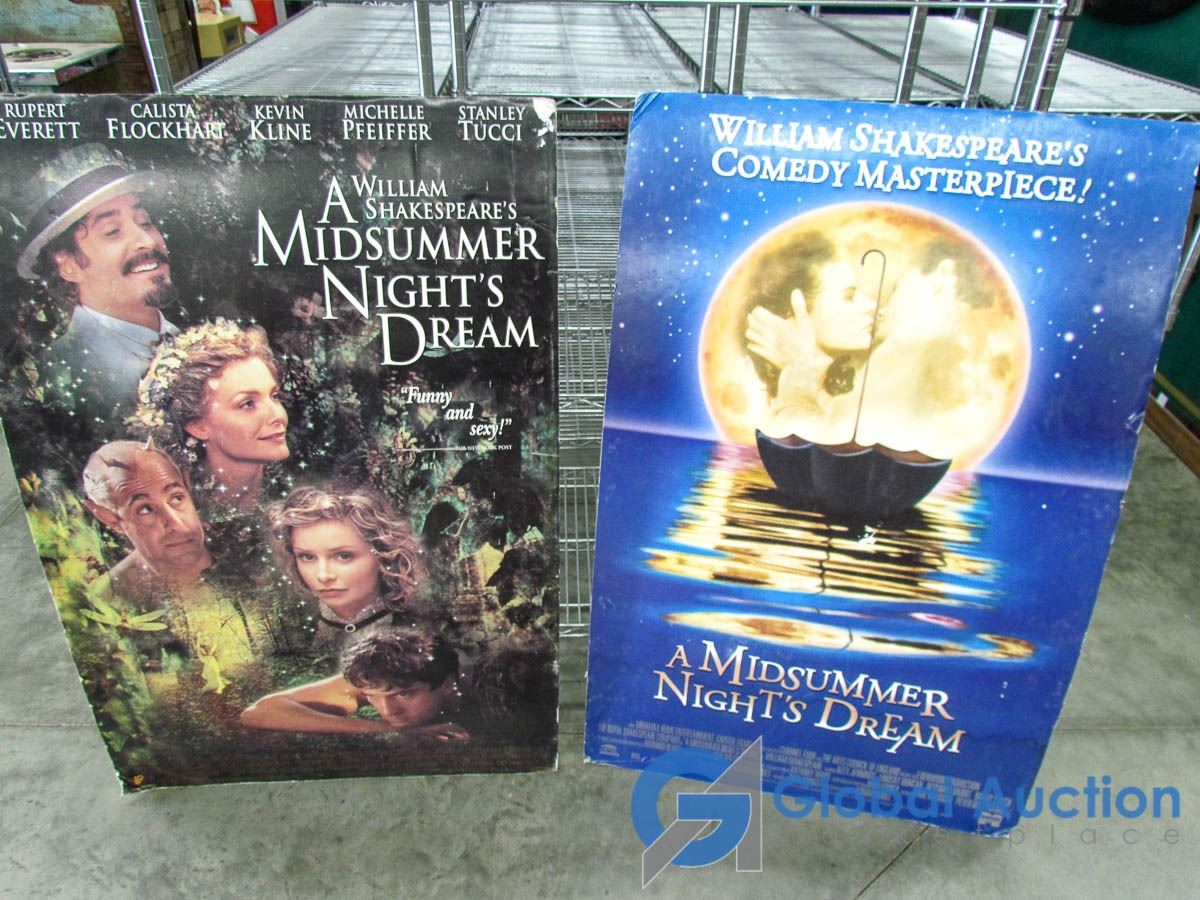 (2) Movie Posters ( William Shakespeare's A Midsummers Night Dream)