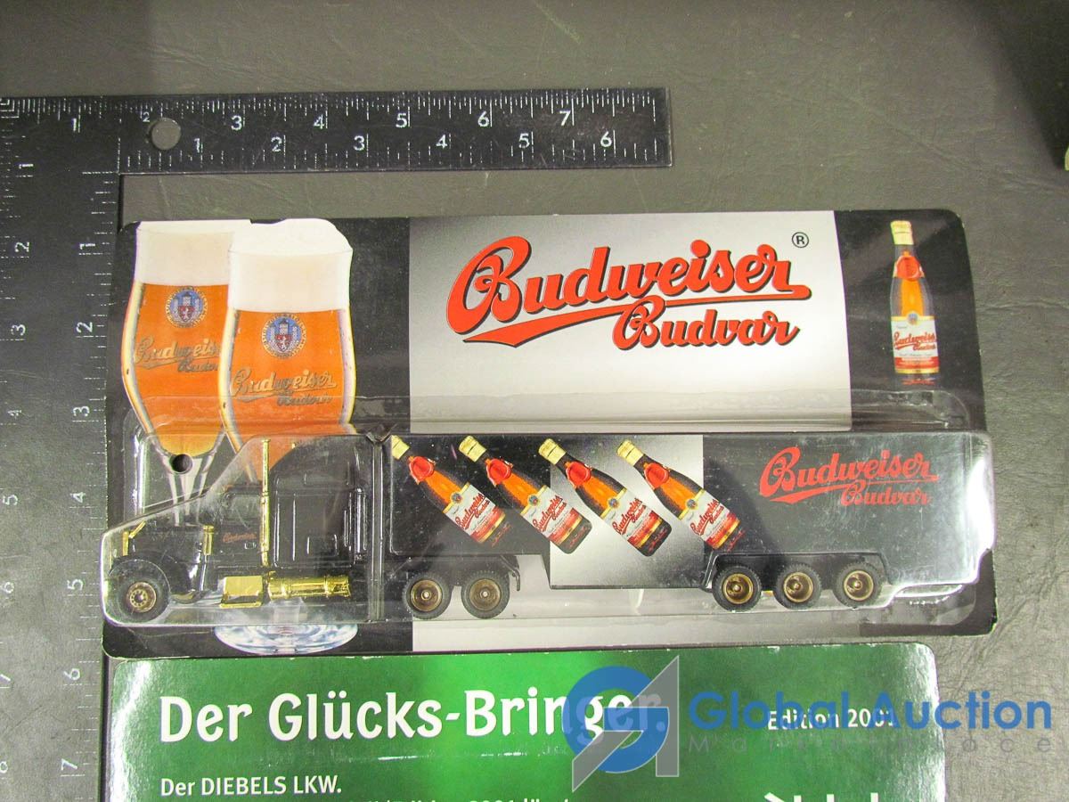 (3) Collectable Beer Toy Truck Incuding Budweiser