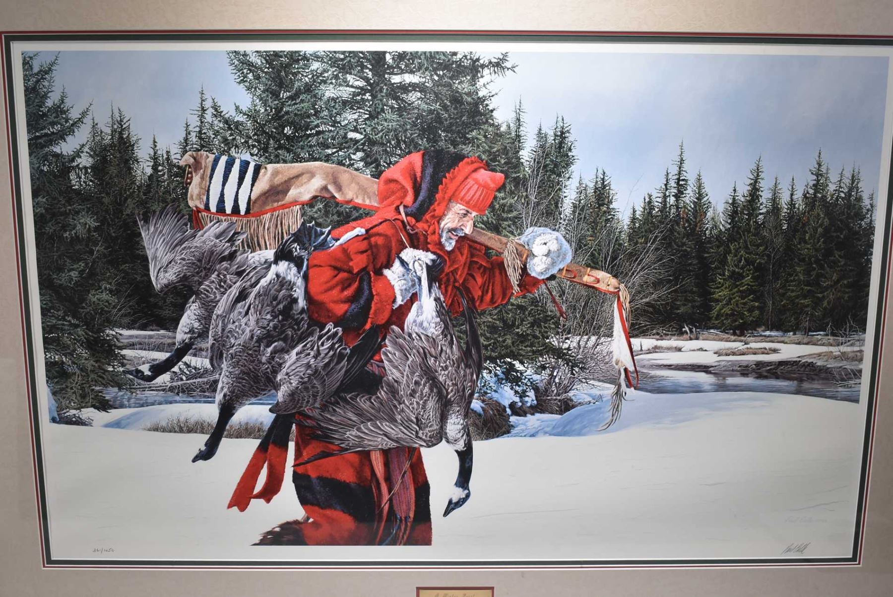 Framed Limited Edition Print A Winter Feast Pencil Signed By Artist framed-limited-edition-print-a-winter-feast-pencil-signed-by-artist