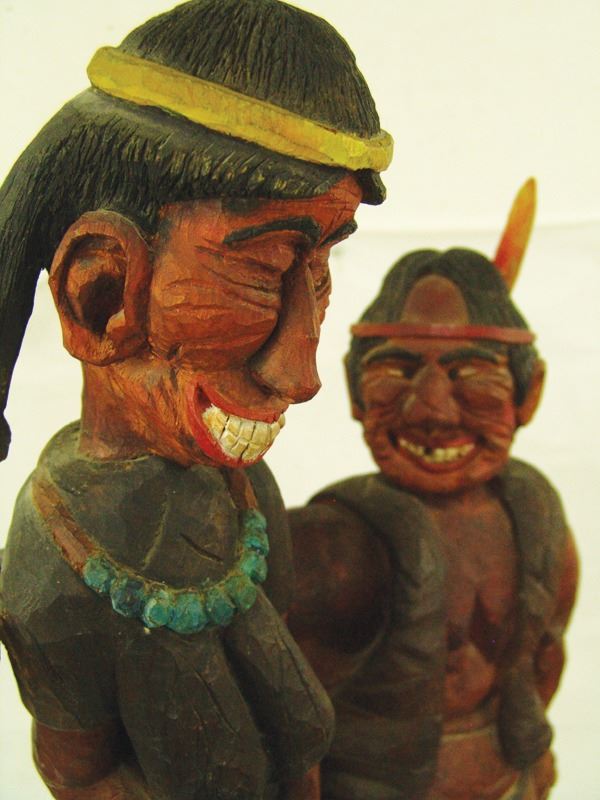 Original Wood Carving - M. Frack (20th Century)