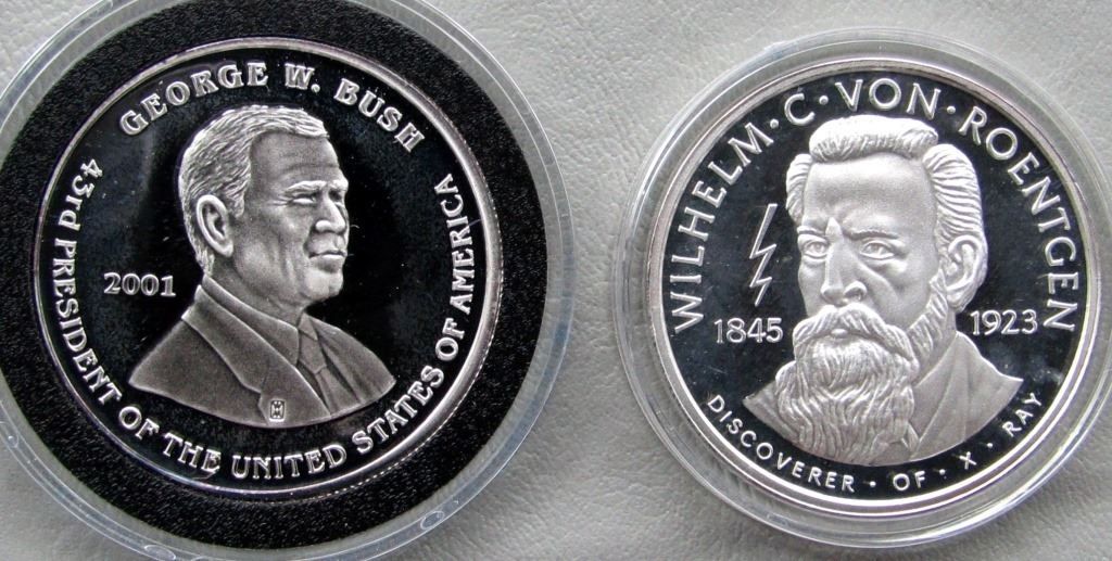 2- 1oz .999 SILVER PROOF ROUNDS: