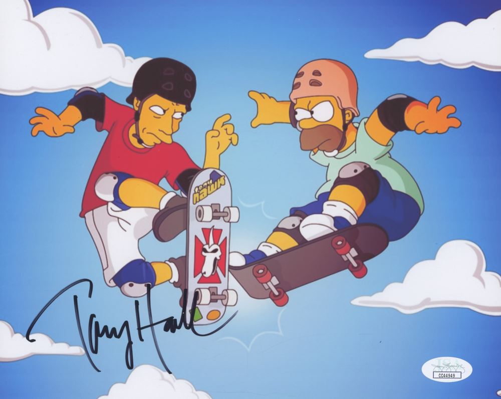 Tony Hawk Signed "The Simpsons" 8x10 Photo (JSA COA)
