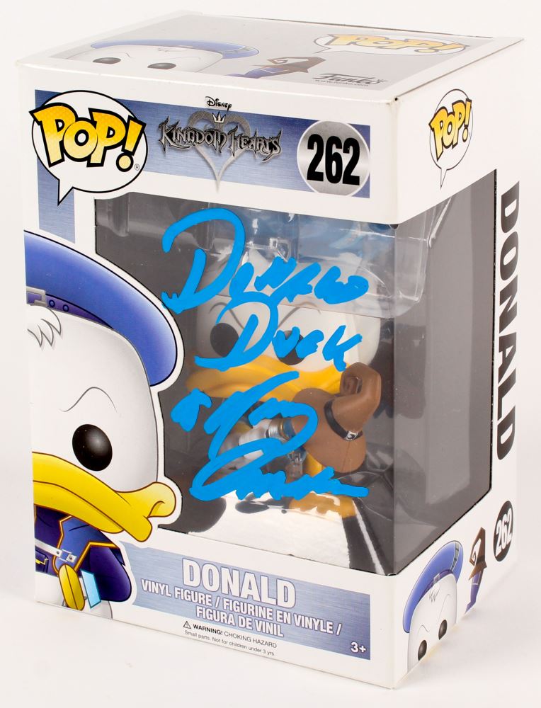 Tony Anselmo Signed "Kingdom Hearts" Donald #262 Funko Pop Vinyl Figure ...
