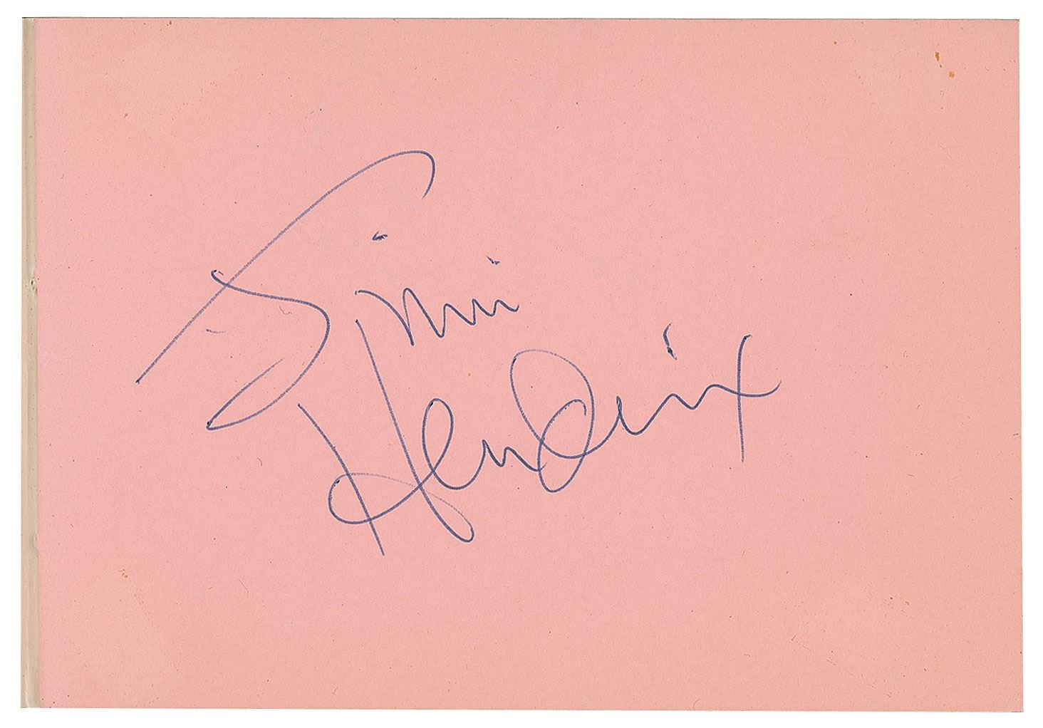 Jimi Hendrix Signature