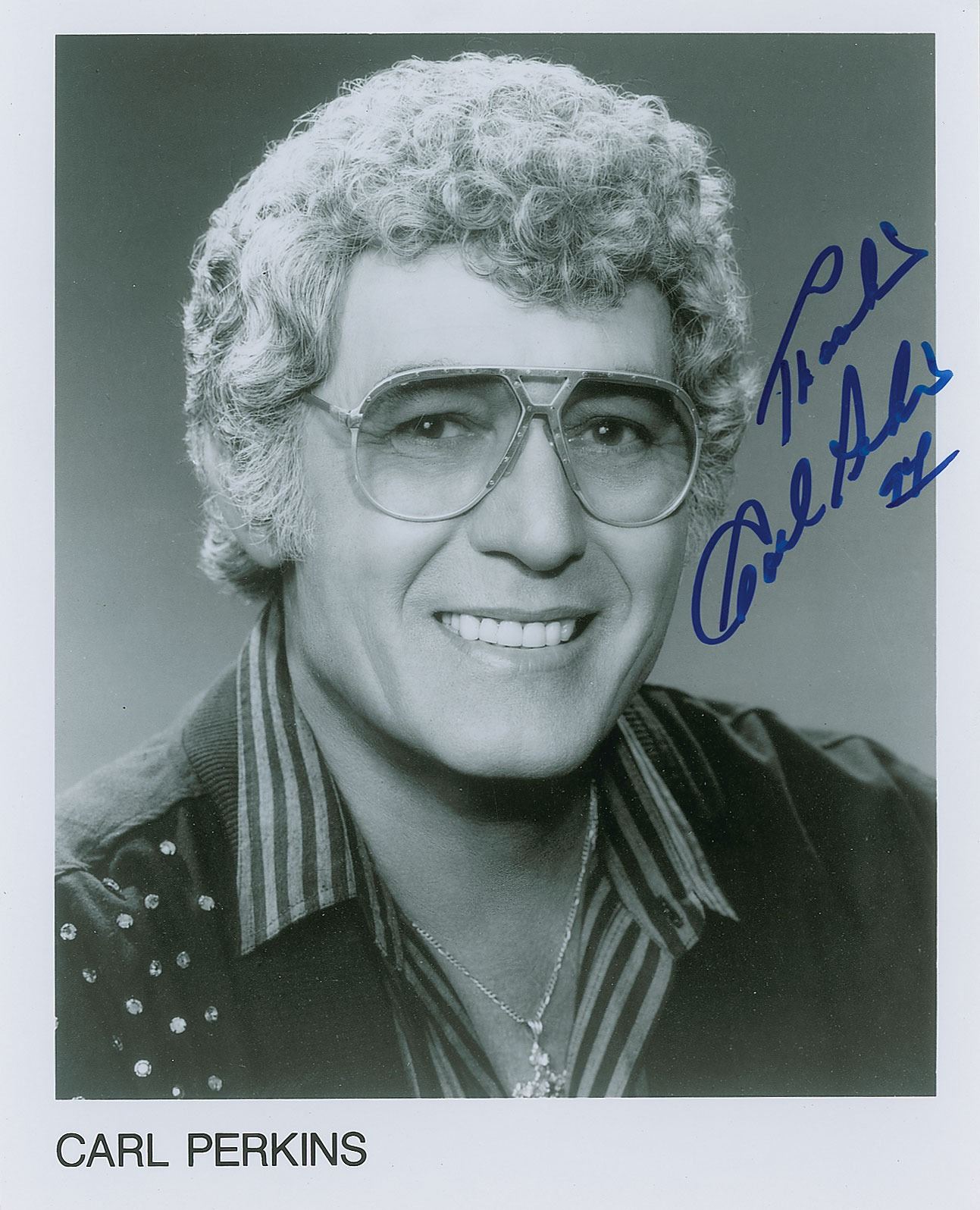 Carl Perkins Signed Photograph