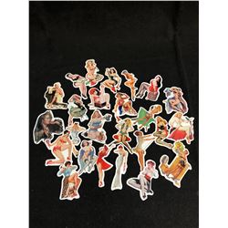 VINTAGE PIN-UP GIRLS STICKERS LOT