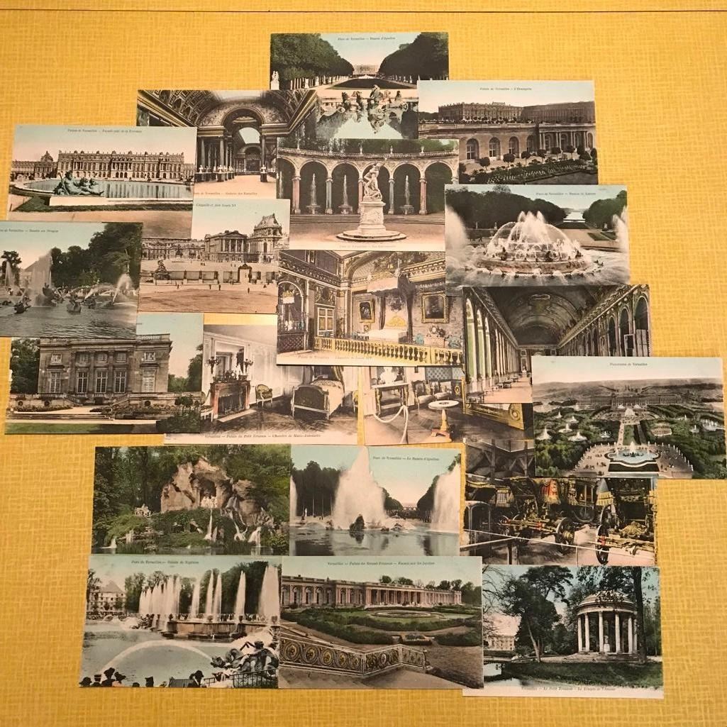 Early 1900's Grand Tour Postcards, France, Versailles