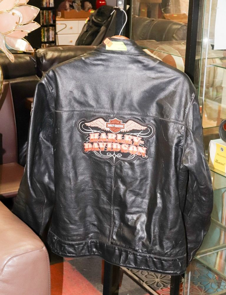 RHYNO SIZE XL HARLEY DAVIDSON LEATHER JACKET
