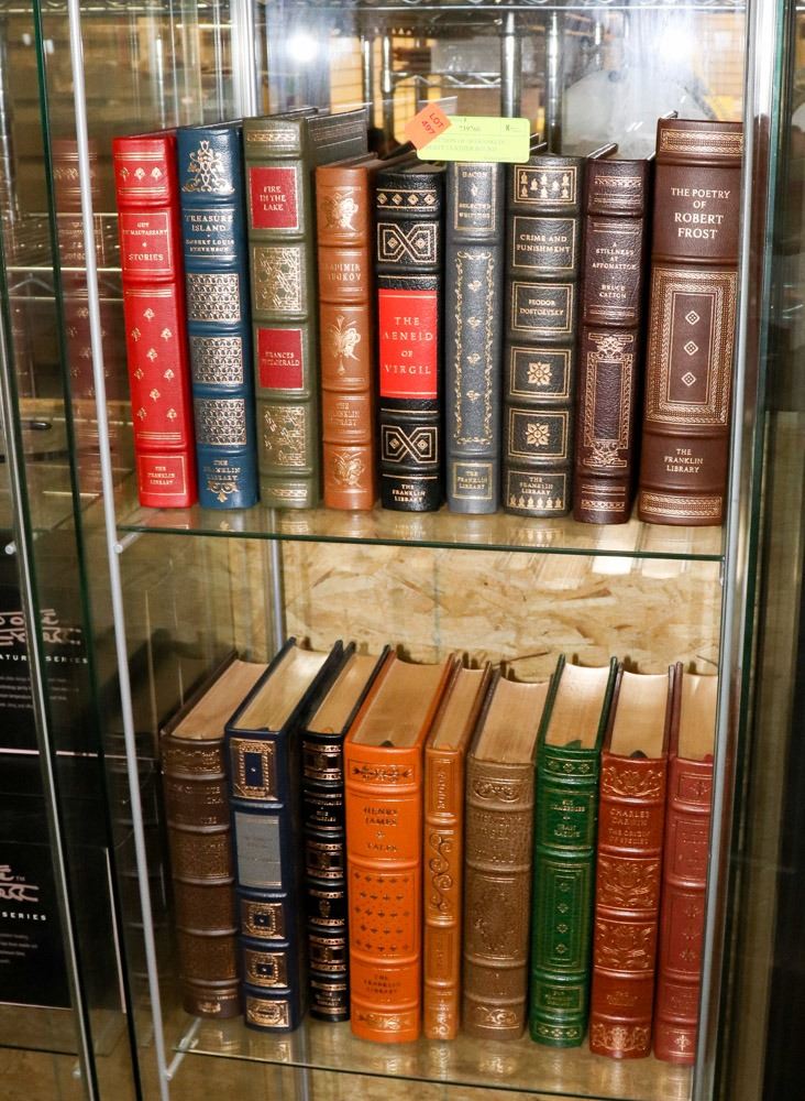 COLLECTION OF 18 FRANKLIN LIBRARY LEATHER BOUND