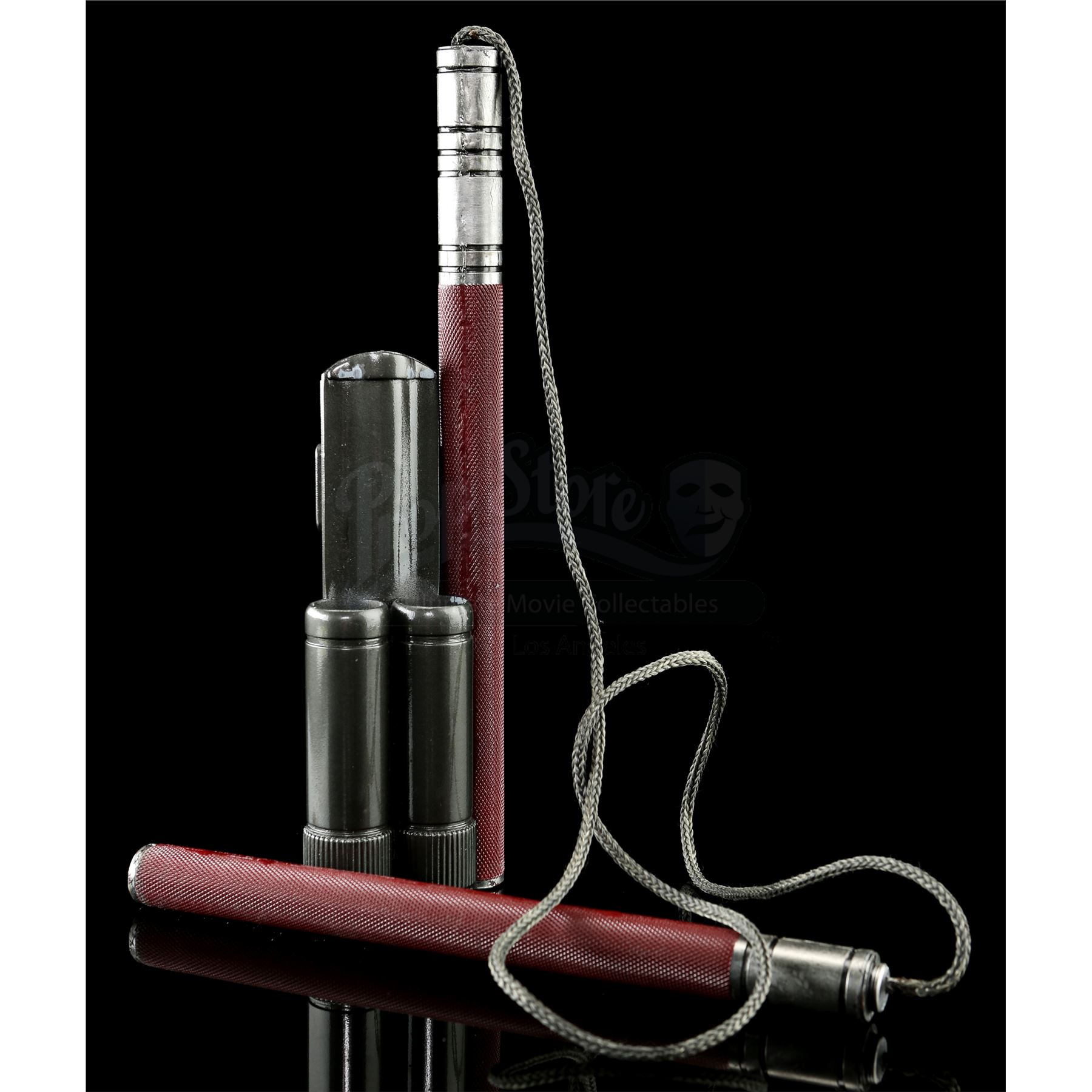 Lot # 146: Matt Murdock's Daredevil Billy Clubs, Rope, and Holster