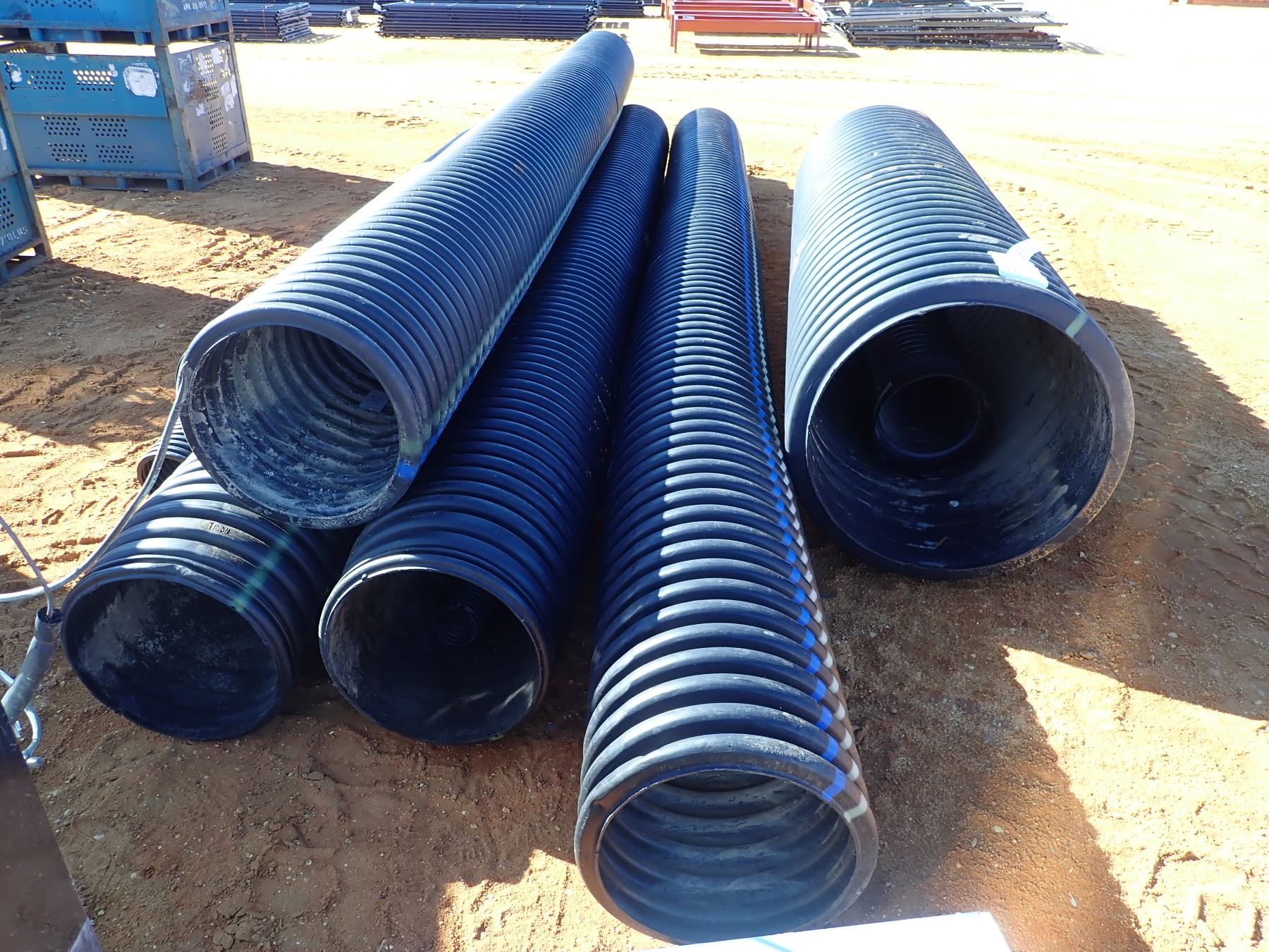 MISC SIZE CORRUGATED PLASTIC PIPE B 9 J M Wood Auction Company Inc MISC SIZE CORRUGATED PLASTIC PIPE B 9 J M Wood Auction Company Inc