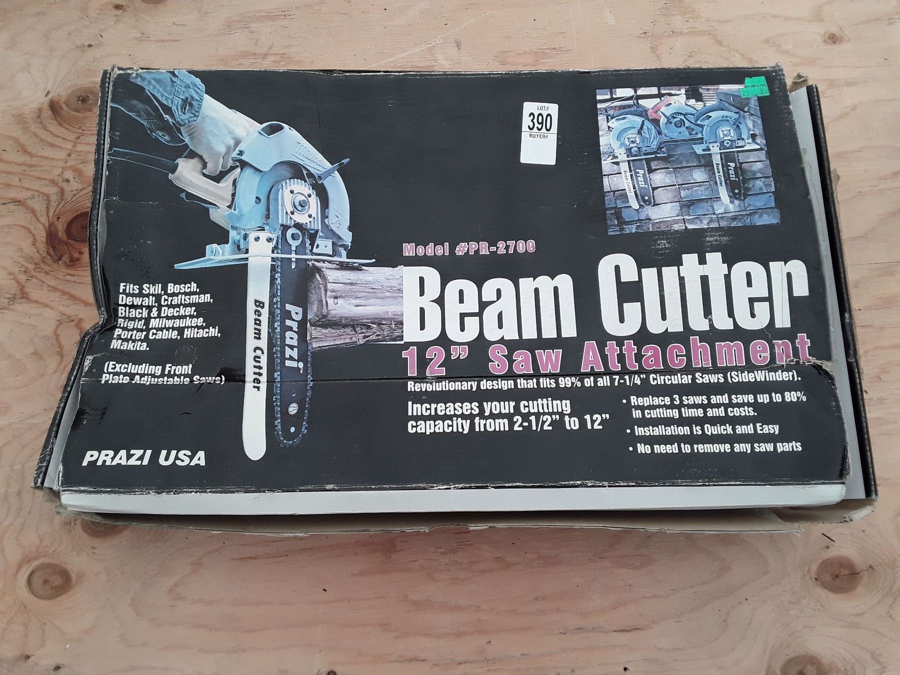 12" Beam Cutter Circular saw attachment