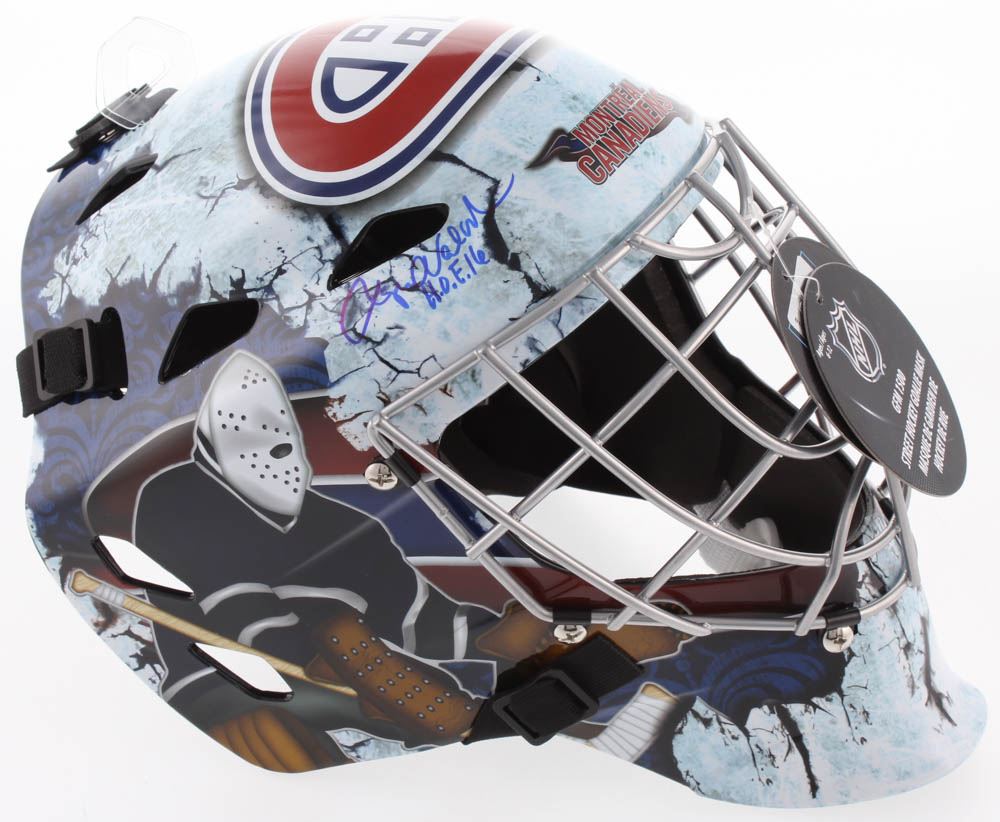 Rogie Vachon Signed Montreal Canadiens Full-Size Hockey Goalie Mask ...