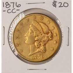 1876-CC $20 Liberty Head Double Eagle Gold Coin