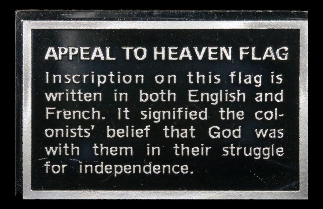 Flags of the American Appeal To Heaven Flag .935oz .925 Sterling Silver ...