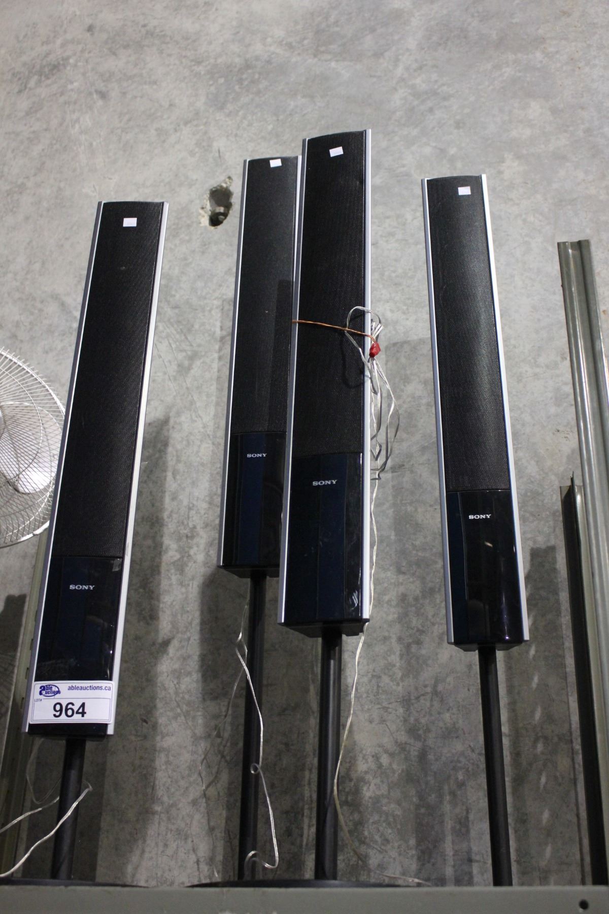 4 Sony Surround Sound Tower Speakers Able Auctions