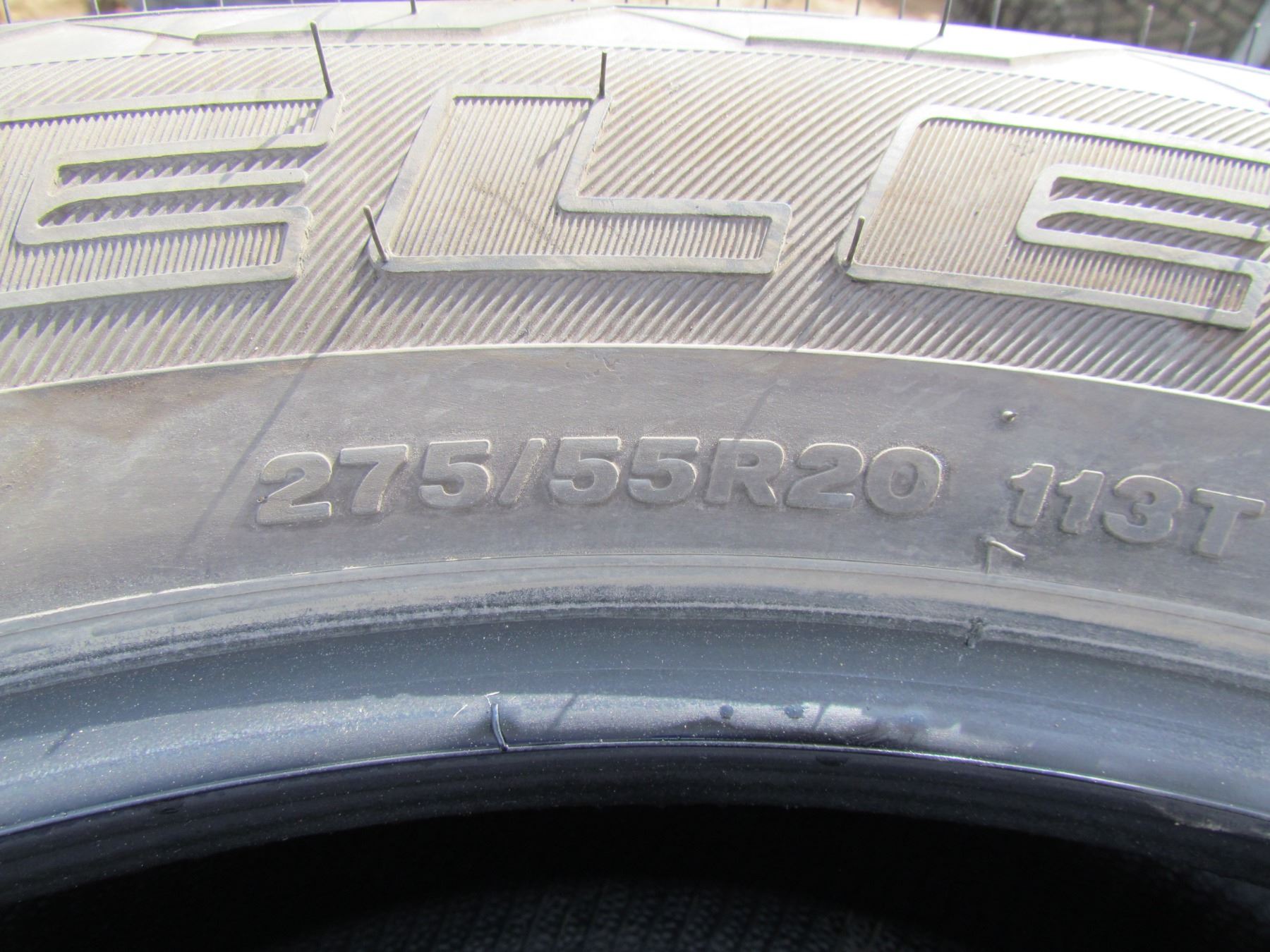 LOT OF FOUR (4) BRIDGESTONE 275-55-20 "DUELER H/L" - Schmalz Auctions