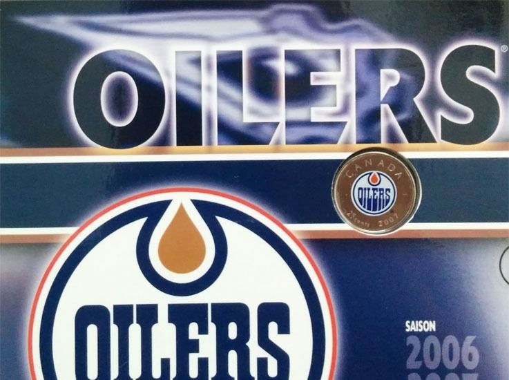 2007 Edmonton Oilers 25 Cent Coin Set