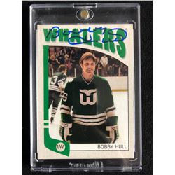 BOBBY HULL SIGNED VINTAGE HOCKEY CARD