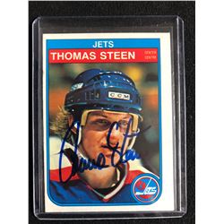 THOMAS STEEN SIGNED VINTAGE HOCKEY CARD