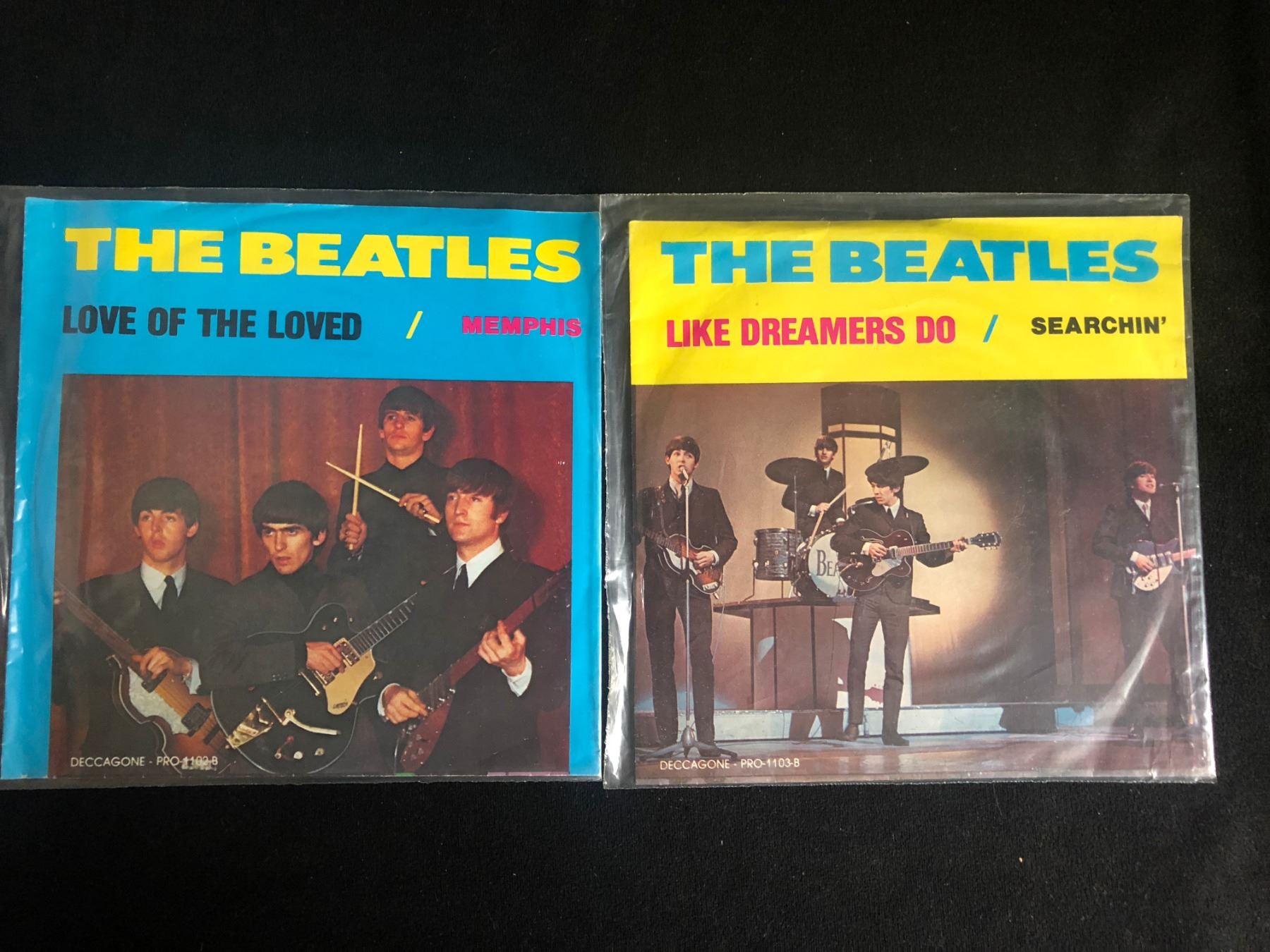 THE BEATLES VINYL RECORD LOT (45's)