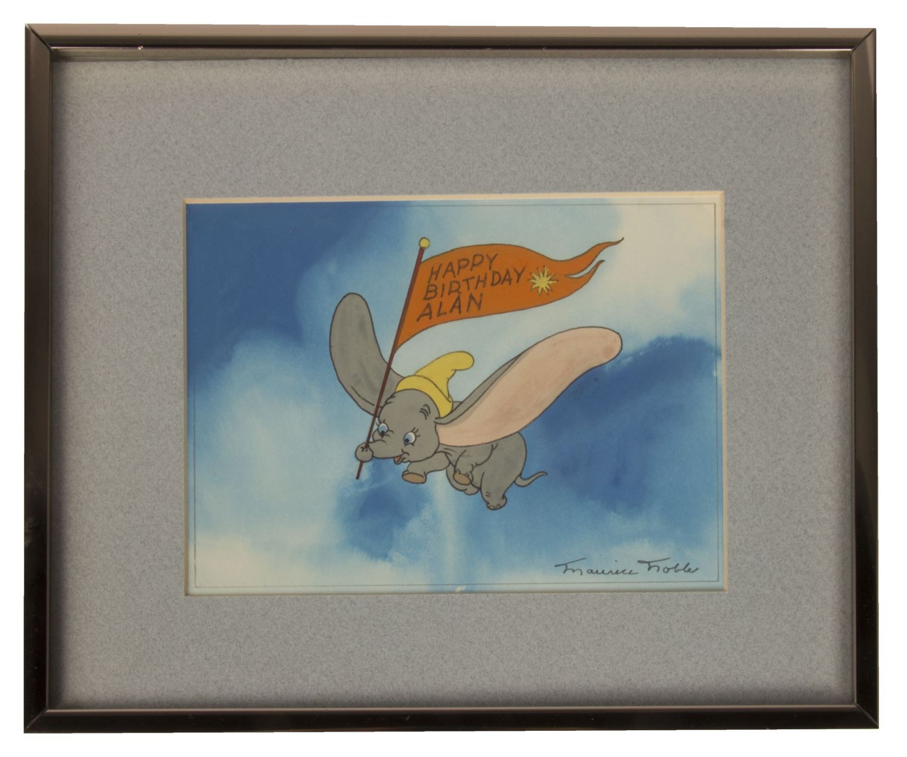 Original Dumbo Painting by Maurice Noble. - Van Eaton Galleries