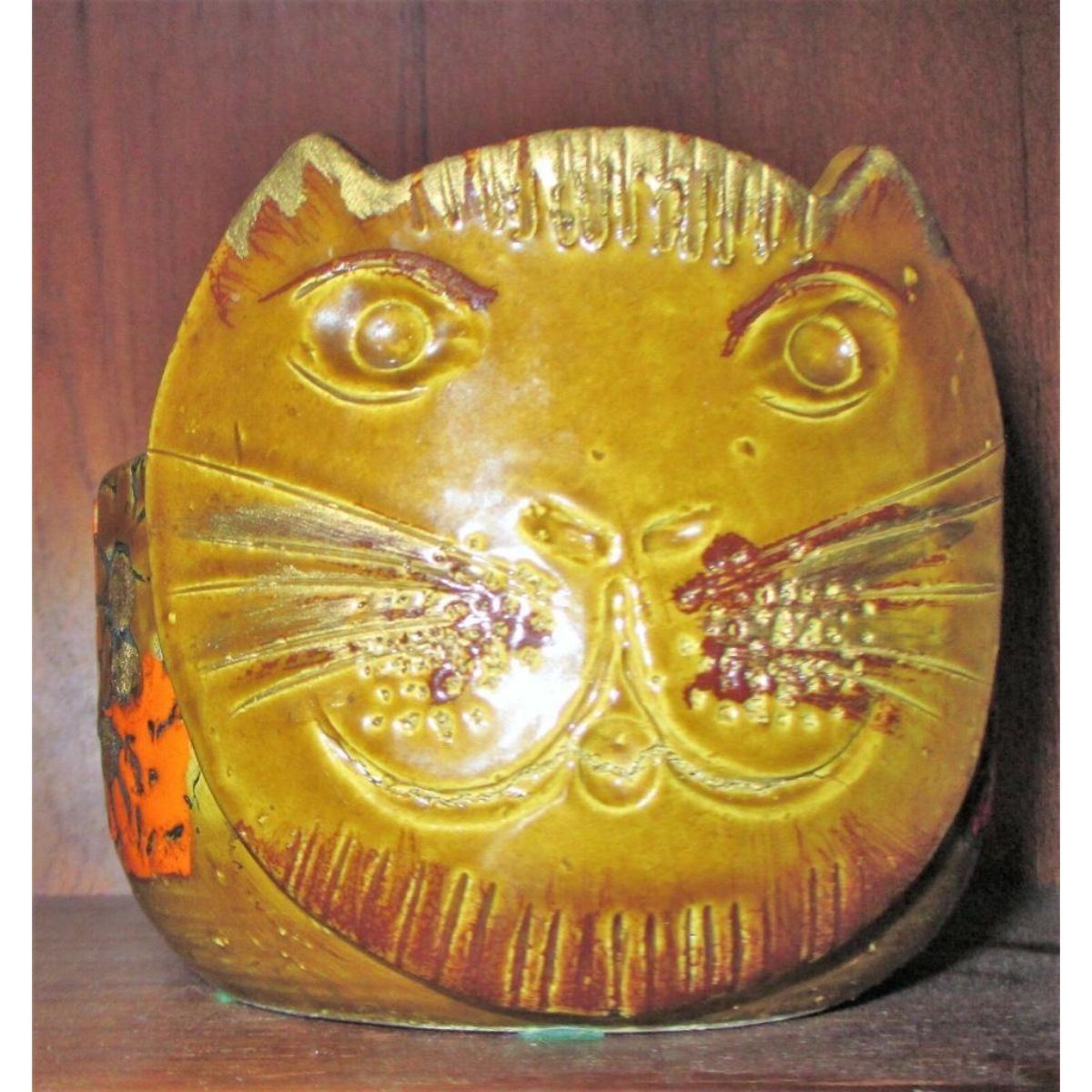 Rare Mid Century Modern, Bitossi Rosenthal Netter Italian Ceramic Cat Bowl